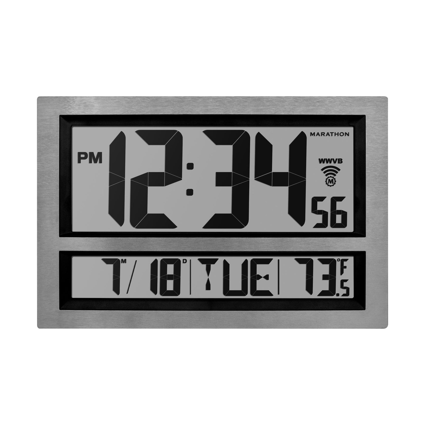 Jumbo Self-Setting Wall Clock – Marathon Watch