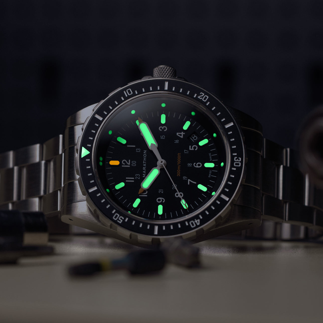 46mm Jumbo Diver's Quartz (JSAR) with Stainless Steel Bracelet ...