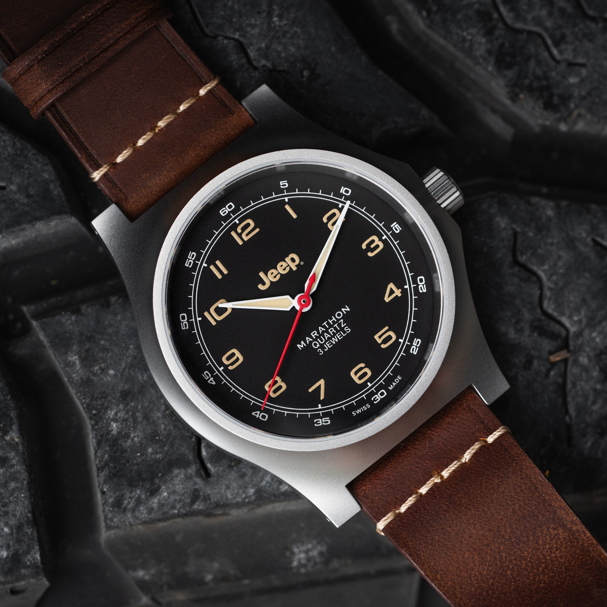 41mm Jeep® Willys SSGPQ (Officer's Quartz) – Marathon Watch
