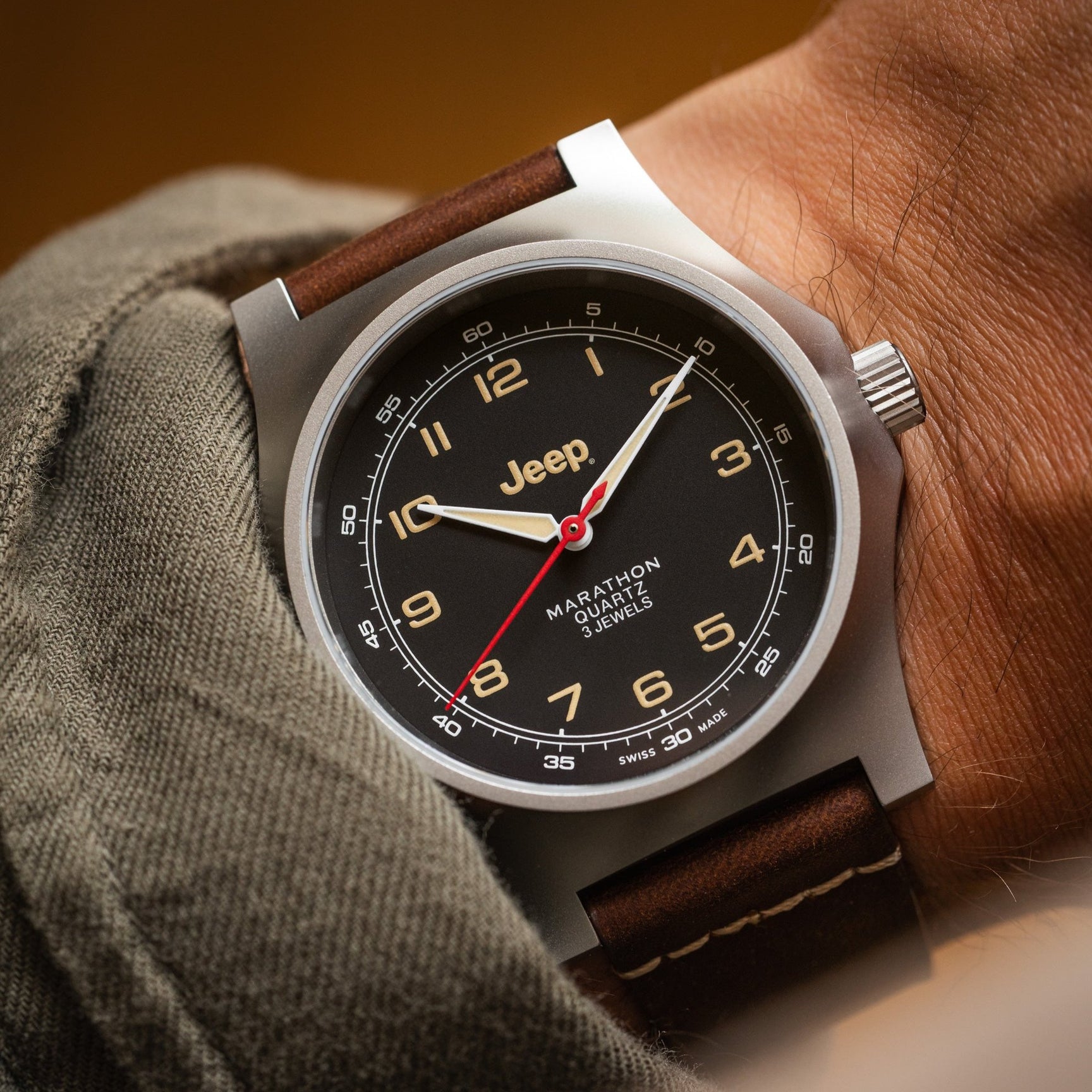 41mm Jeep® Willys SSGPQ (Officer's Quartz) – Marathon Watch