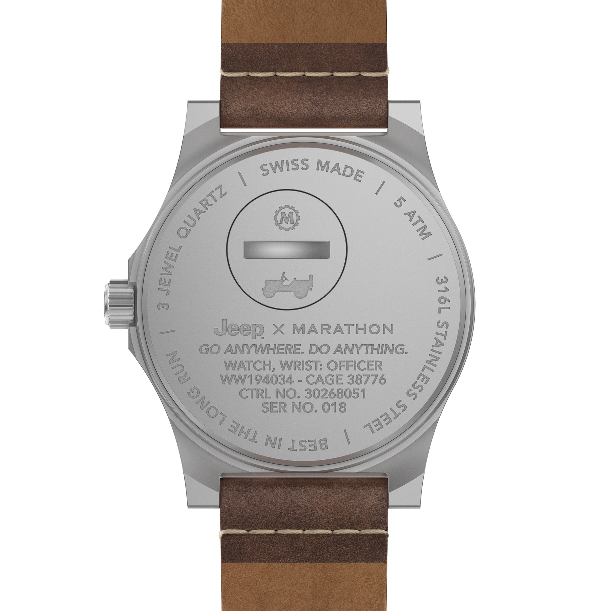 41mm Jeep® Willys SSGPQ (Officer's Quartz) – Marathon Watch