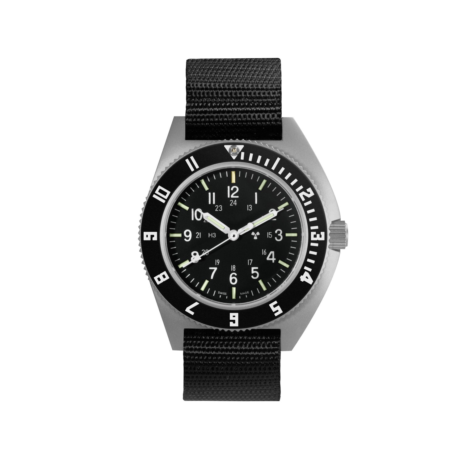 41mm Steel Navigator (SSNAV) on Ballistic Nylon – Marathon Watch