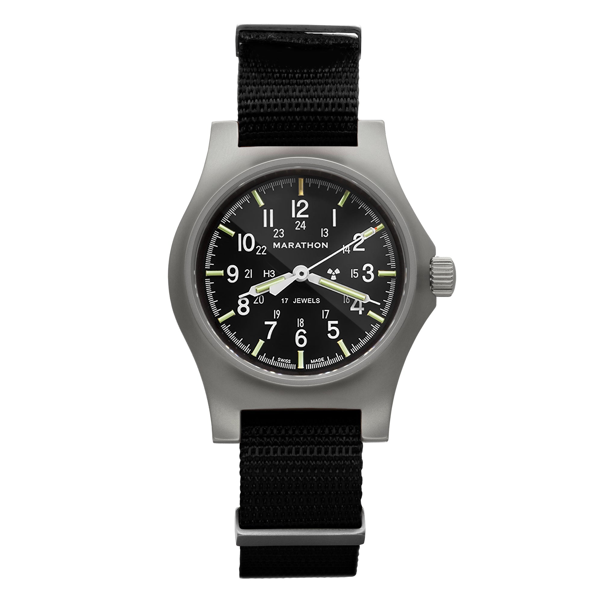 36mm Officer's Mechanical (GPM) on Nylon DEFSTAN – Marathon Watch