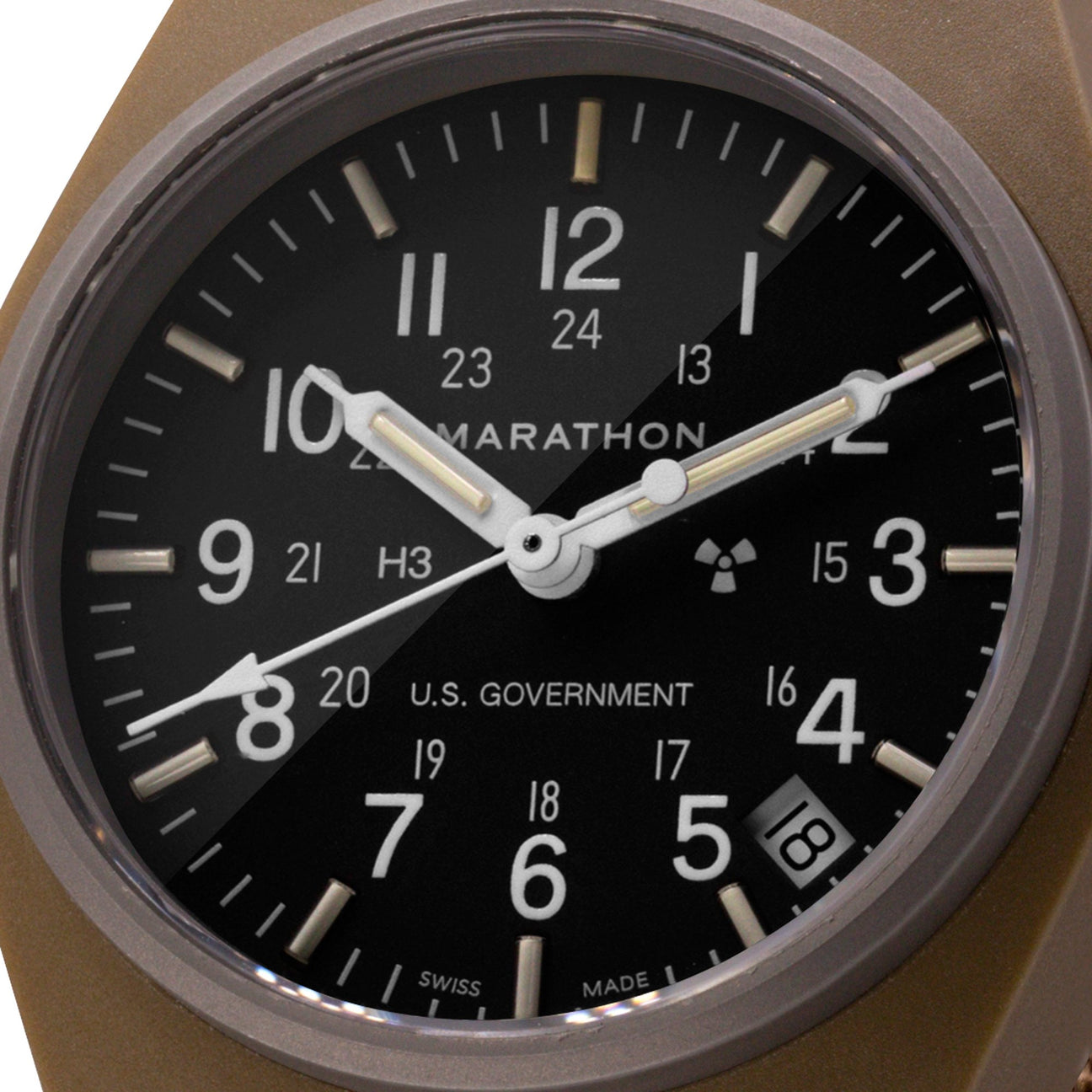 34mm Desert Tan General Purpose Quartz with Date (GPQ) – Marathon Watch