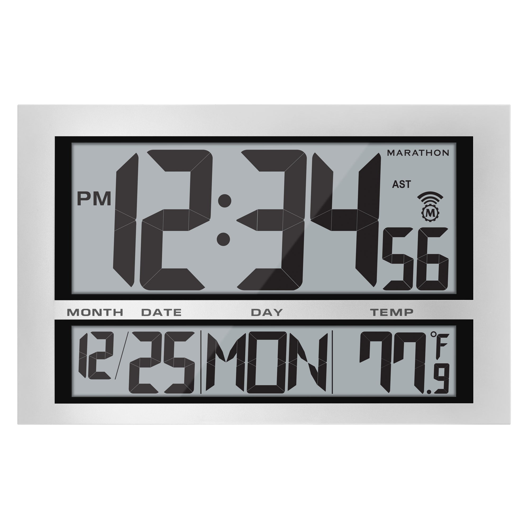 Jumbo Self-Setting Wall Clock – Marathon Watch