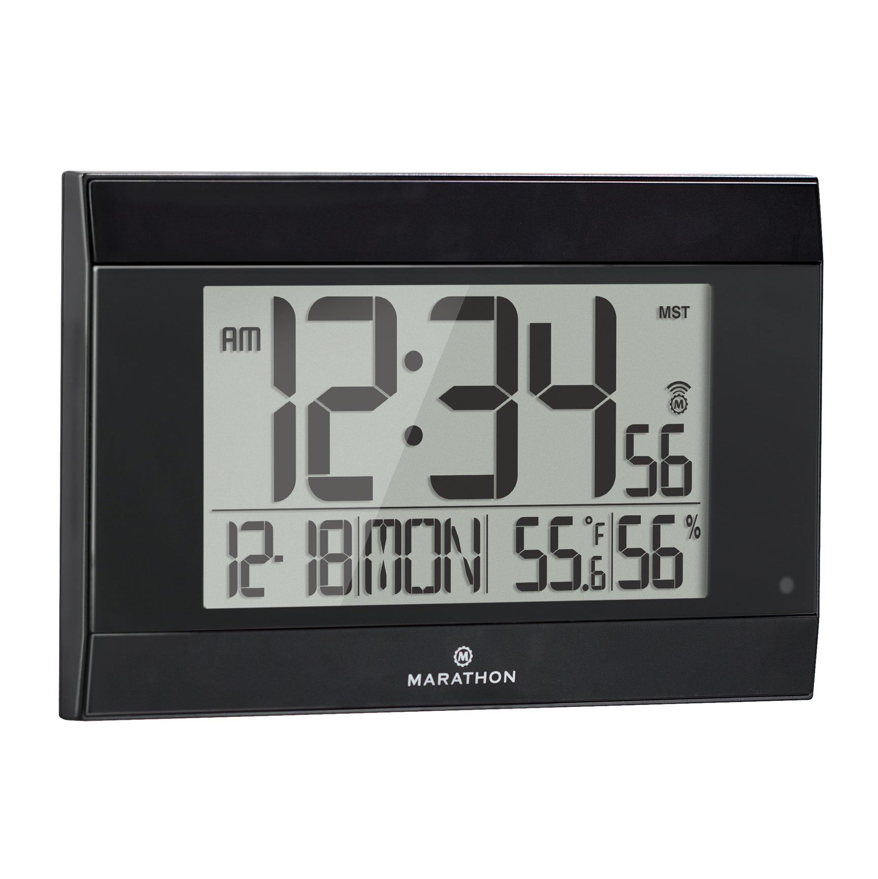 Self-Setting Digital Wall Clock with Auto Backlight – Marathon Watch