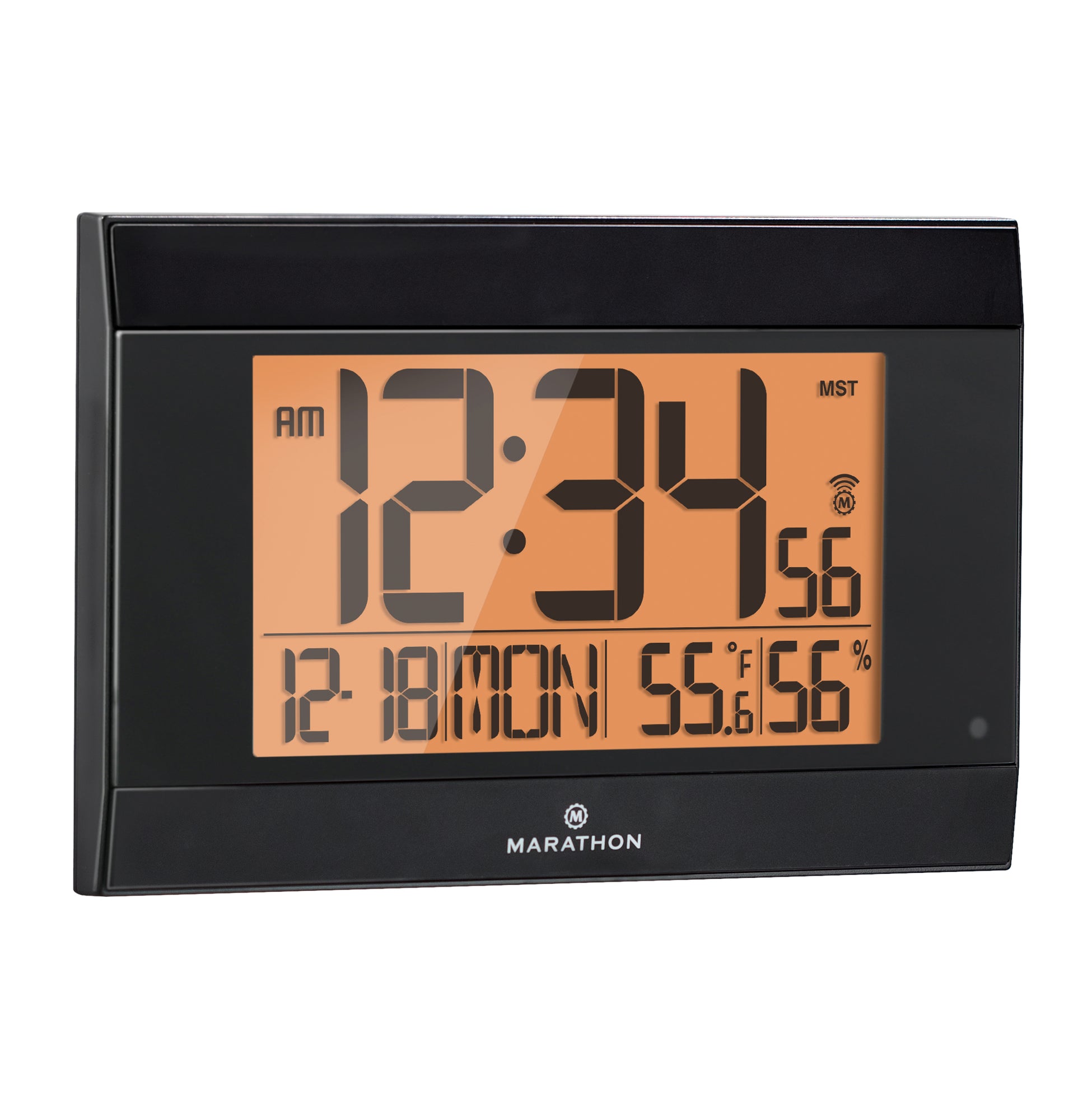 Self-Setting Digital Wall Clock with Auto Backlight – Marathon Watch