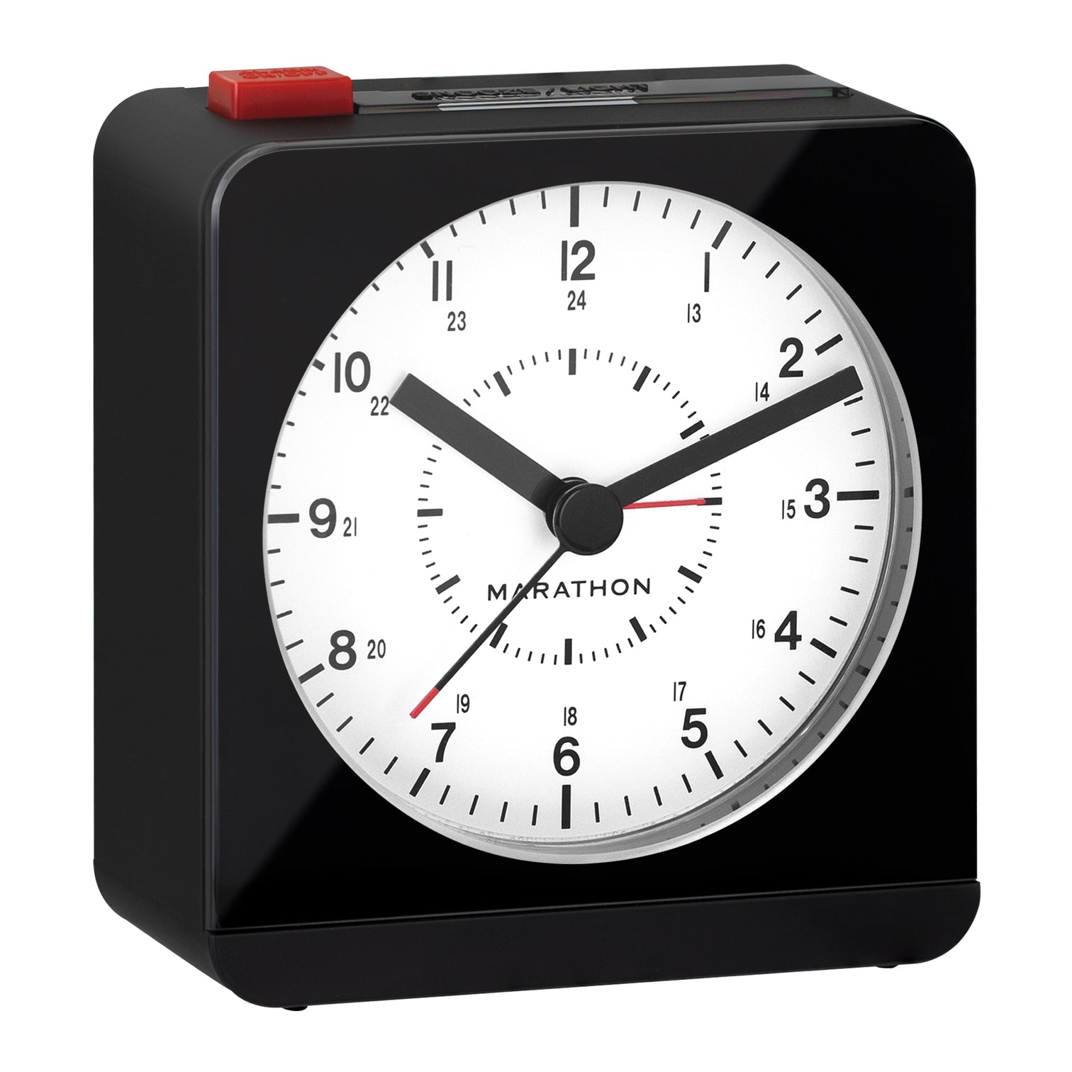 Analog Desk Alarm Clock with Auto Backlight – Marathon Watch