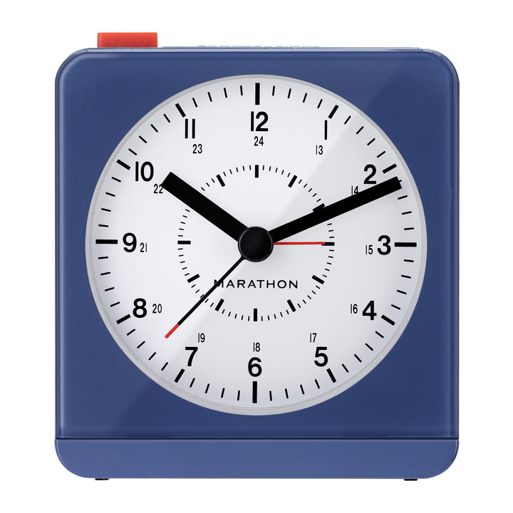 Analog Desk Alarm Clock with Auto Backlight – Marathon Watch