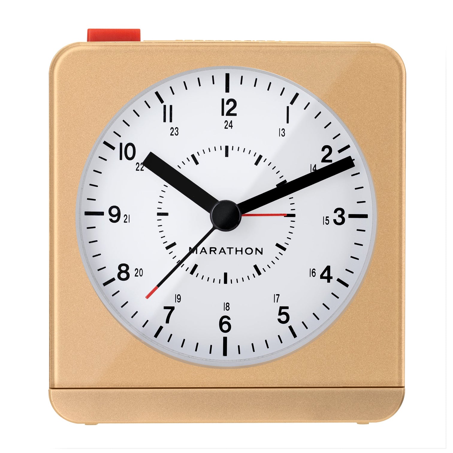 Analog Desk Alarm Clock with Auto Backlight – Marathon Watch