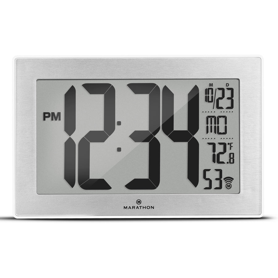 Atomic, Self-setting, Self-adjusting, Wall Clock w/ Stand & 8 Time Zon# ...