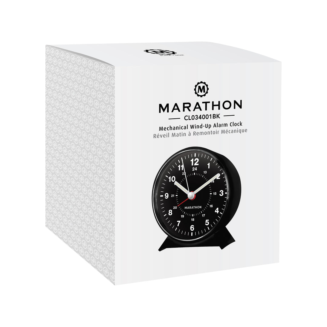 Alarm Clock with Mechanical Wind Up – Marathon Watch