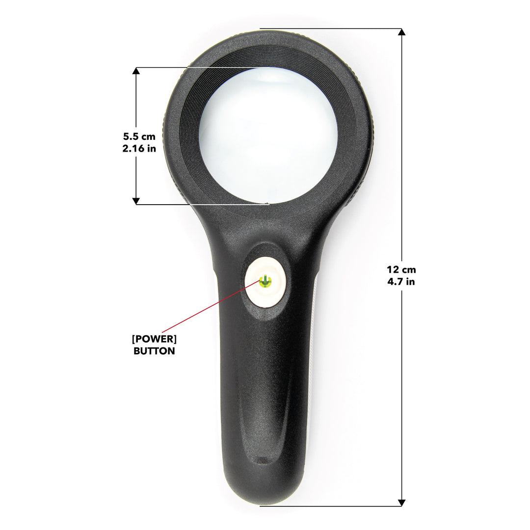 Magnifying Glass with Cyclops, LED, & Black Light – Marathon Watch