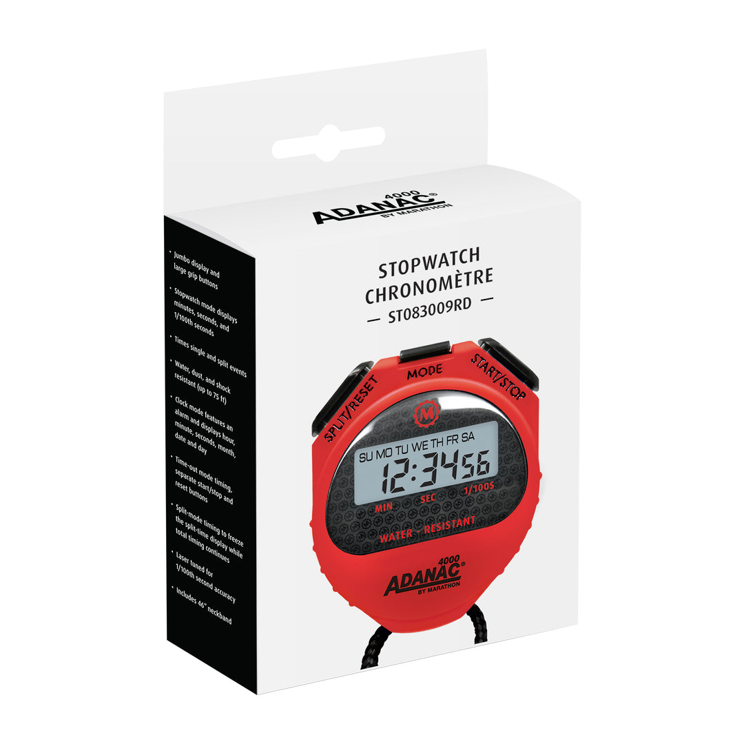 ADANAC 4000 Digital Stopwatch Timer with Large Display - Marathon Watch ...