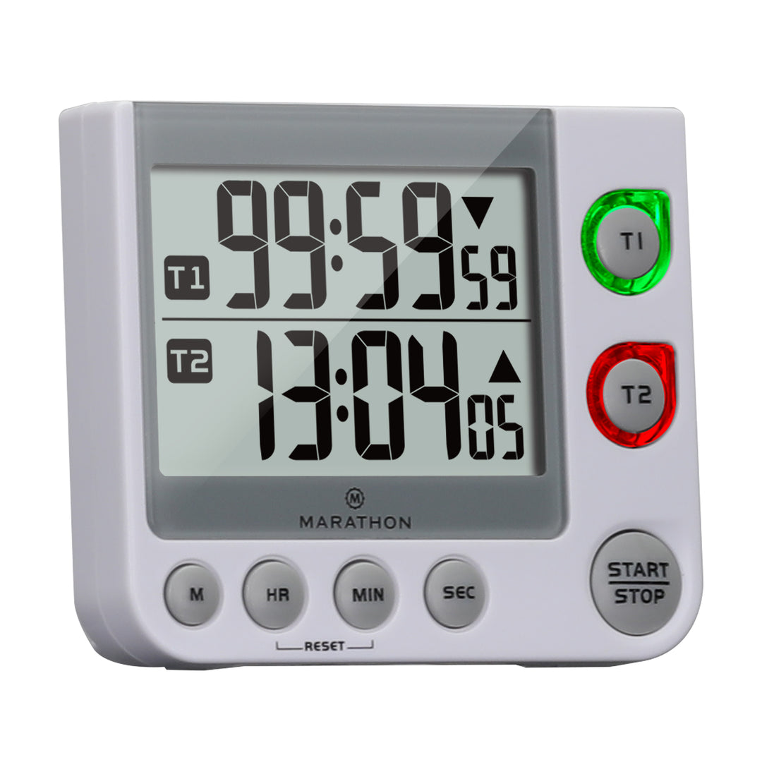 Marathon's Dual Timer with Large Display, Magnetic Back and Stand ...