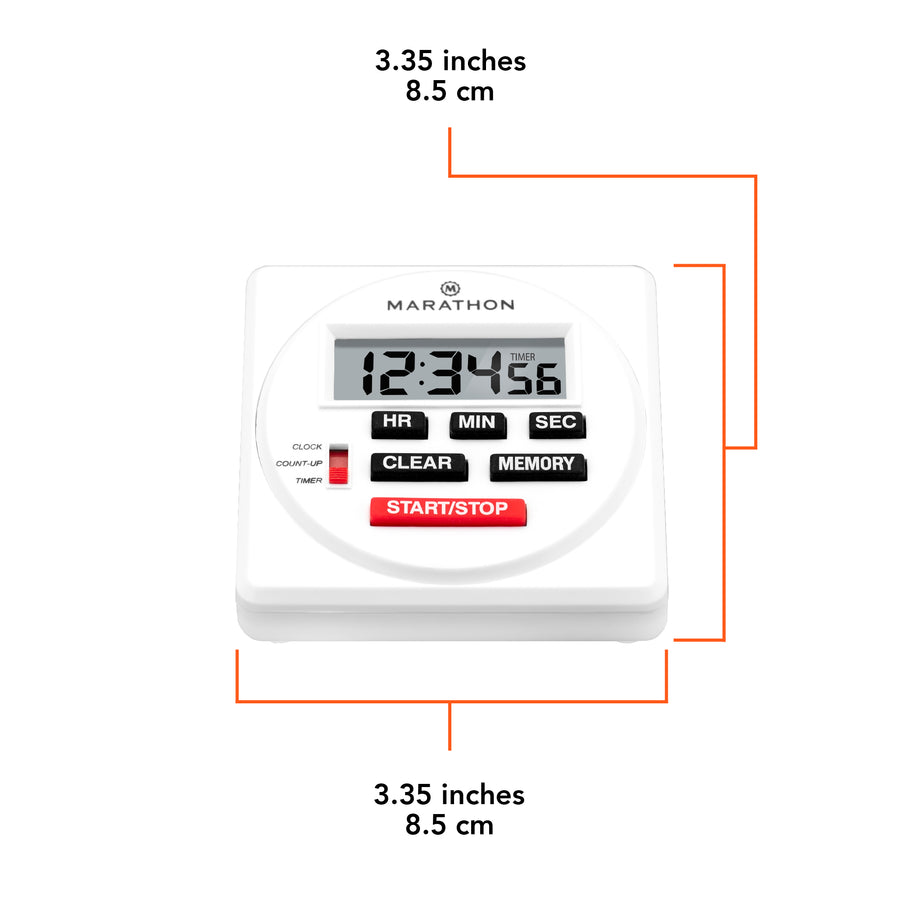 24 Hour Digital Timer with Countdown, Count-up and Clock Feature ...