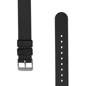 Two-Piece Rubber Dive Strap, Black, 18mm – Marathon Watch