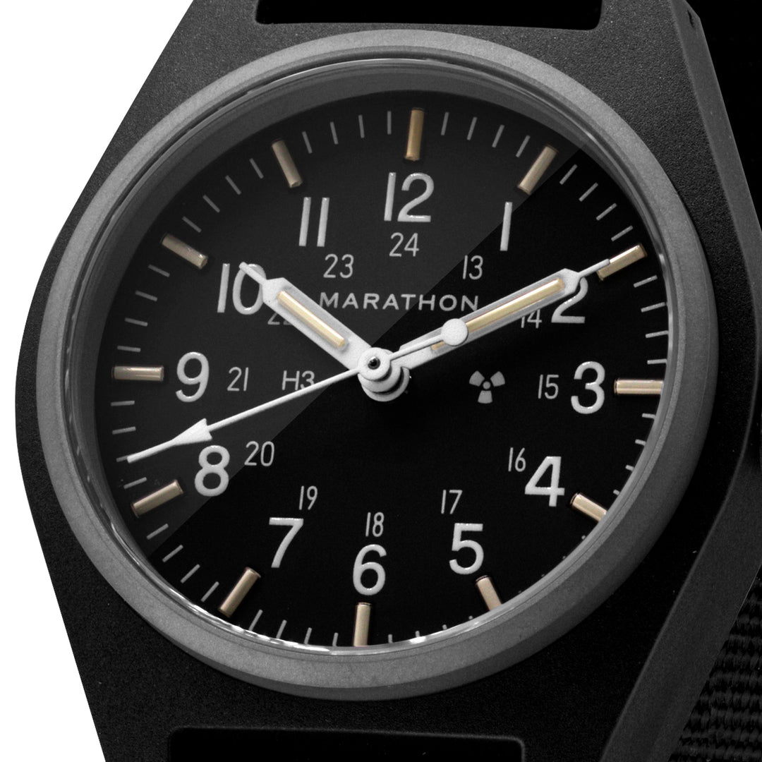 34mm Black General Purpose Mechanical (GPM) – Marathon Watch