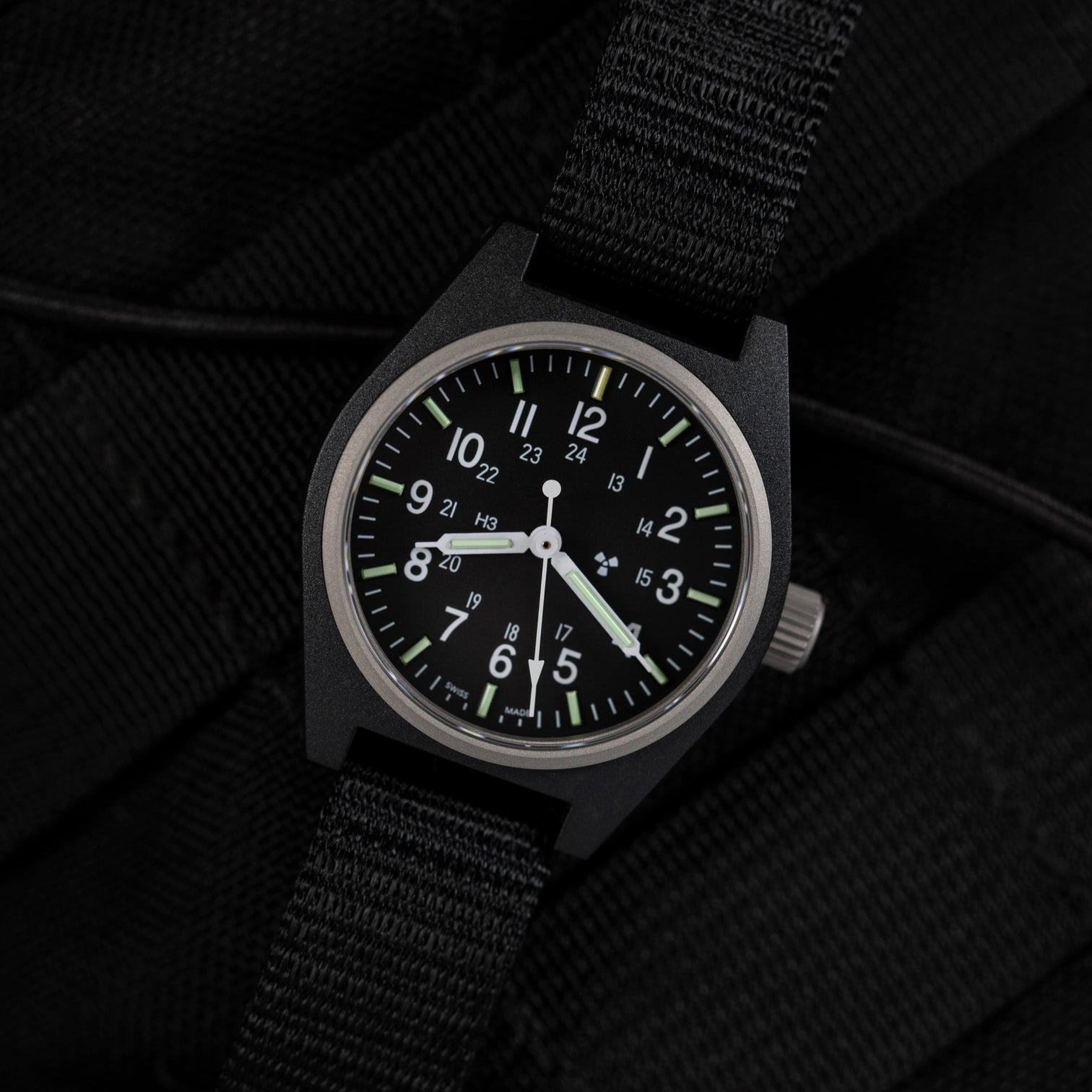 34mm Black General Purpose Quartz (GPQ) – Marathon Watch