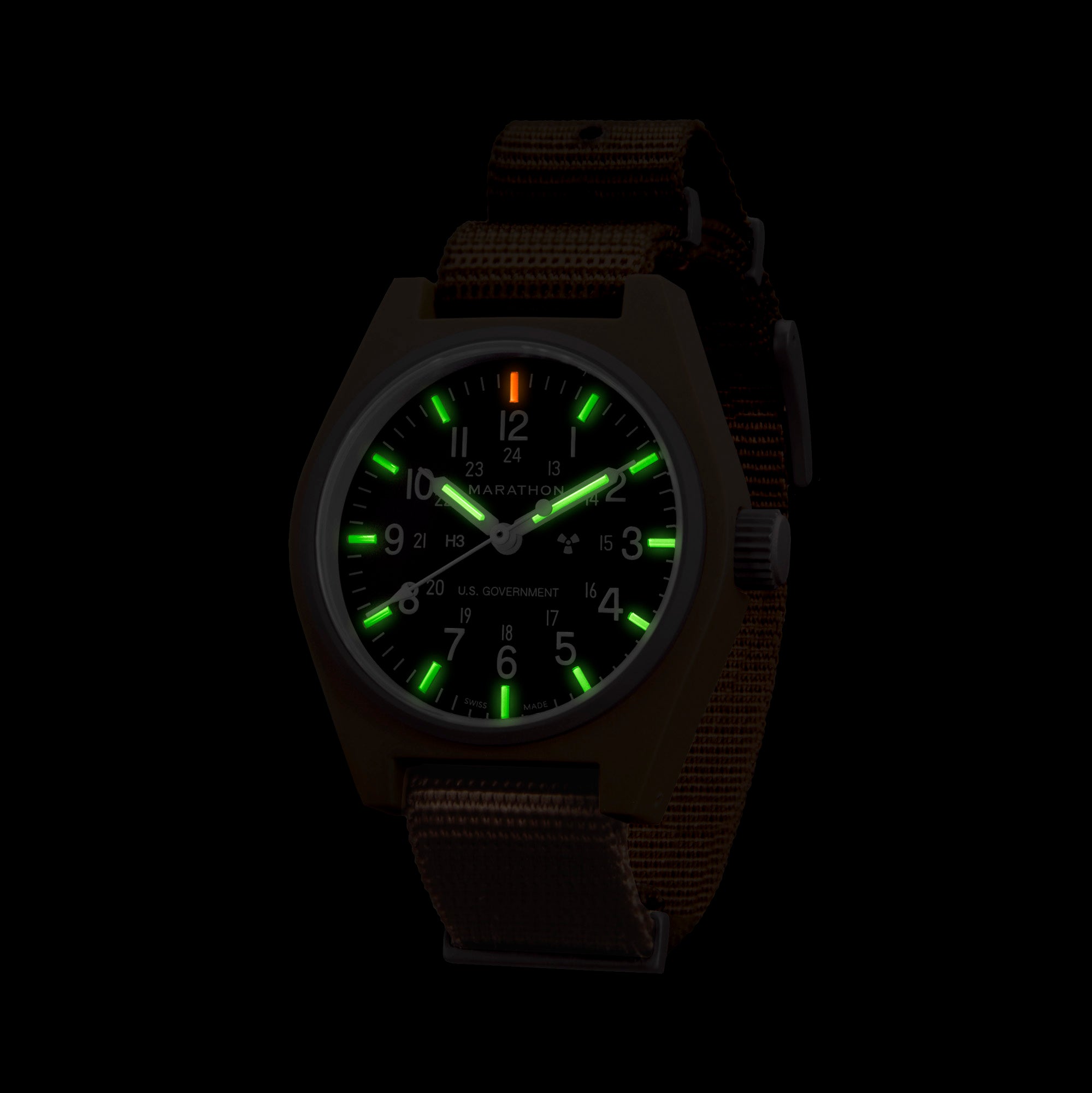 34mm Desert Tan General Purpose Quartz (GPQ) – Marathon Watch