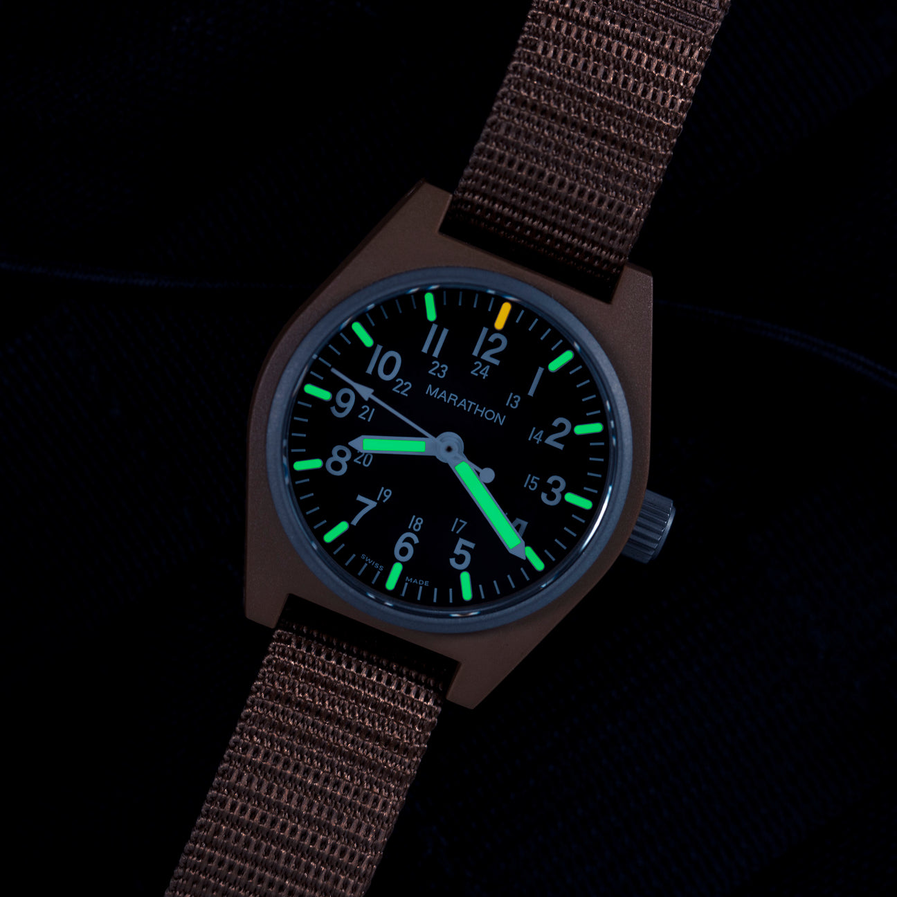 34mm Desert Tan General Purpose Quartz with MaraGlo (GPQ) – Marathon Watch