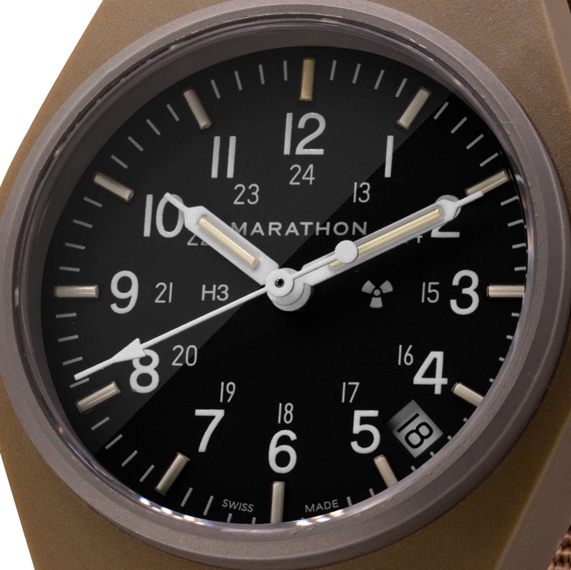34mm Desert Tan General Purpose Quartz with Date (GPQ-D) – Marathon Watch
