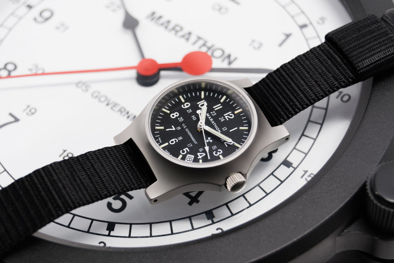 Ballistic Nylon Strap, Black, 16mm – Marathon Watch