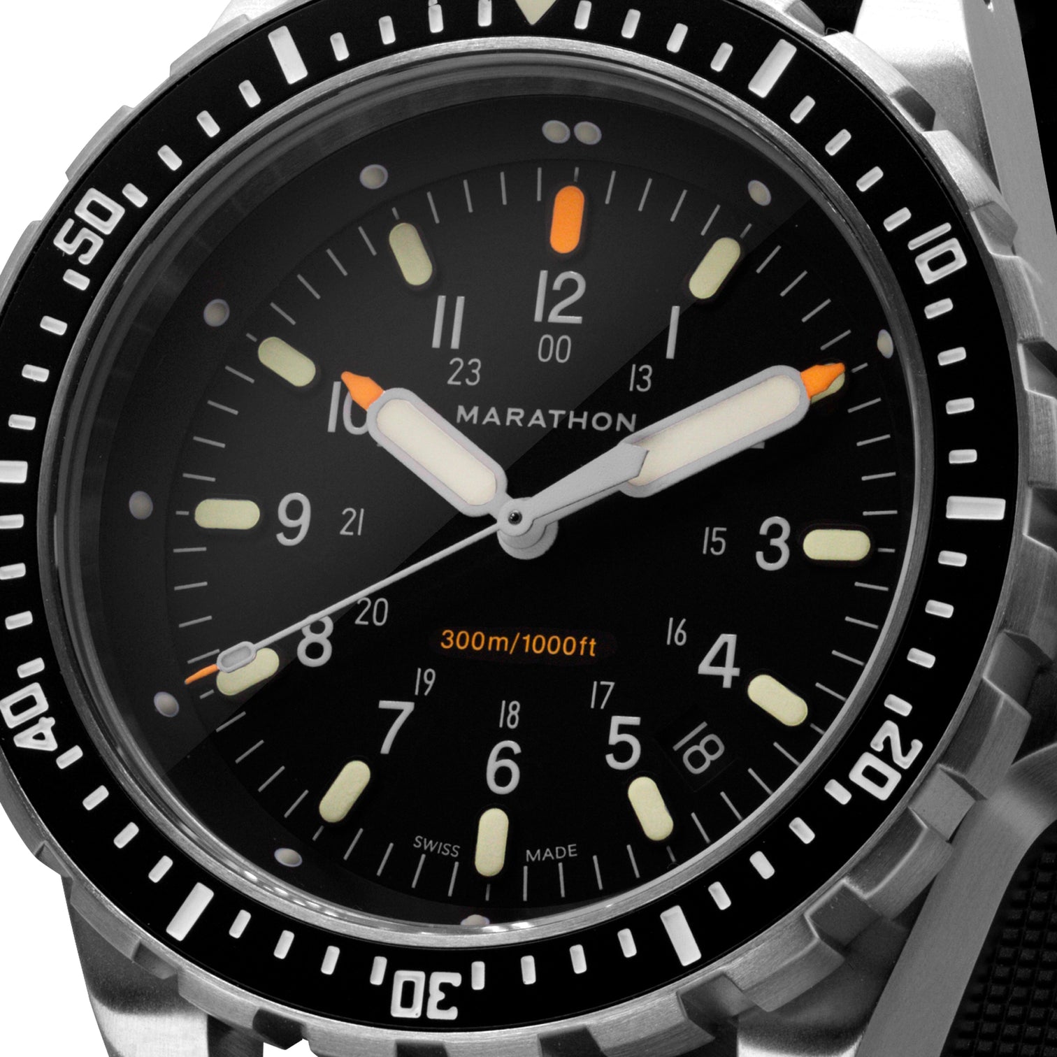 46mm Jumbo Diver's Quartz (JSAR) – Marathon Watch